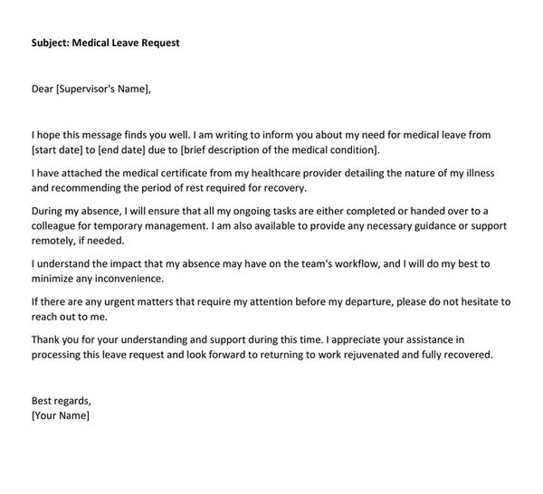 How to Write a Perfect Medical Leave Application