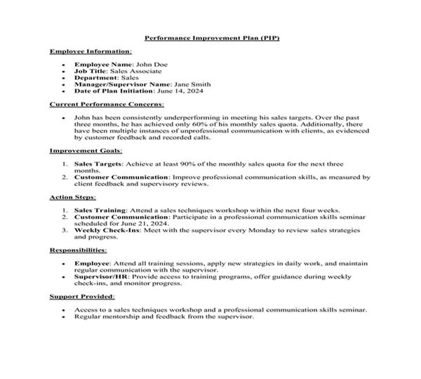 What Is a Performance Improvement Plan?