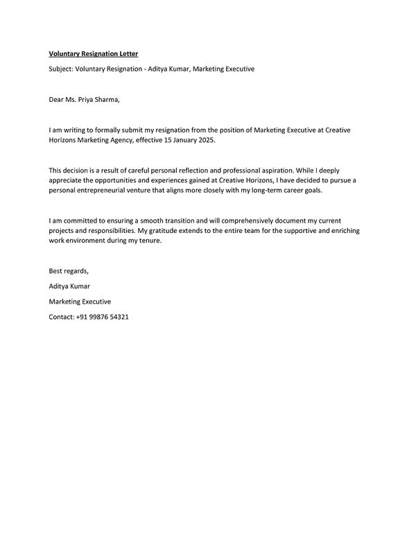 How To Write a Voluntary Resignation Letter?