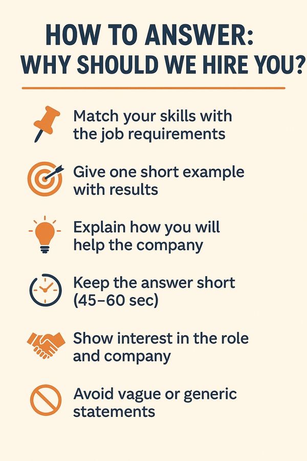 Why Should We Hire You? - Sample Answers for Interviews | Naukri.com