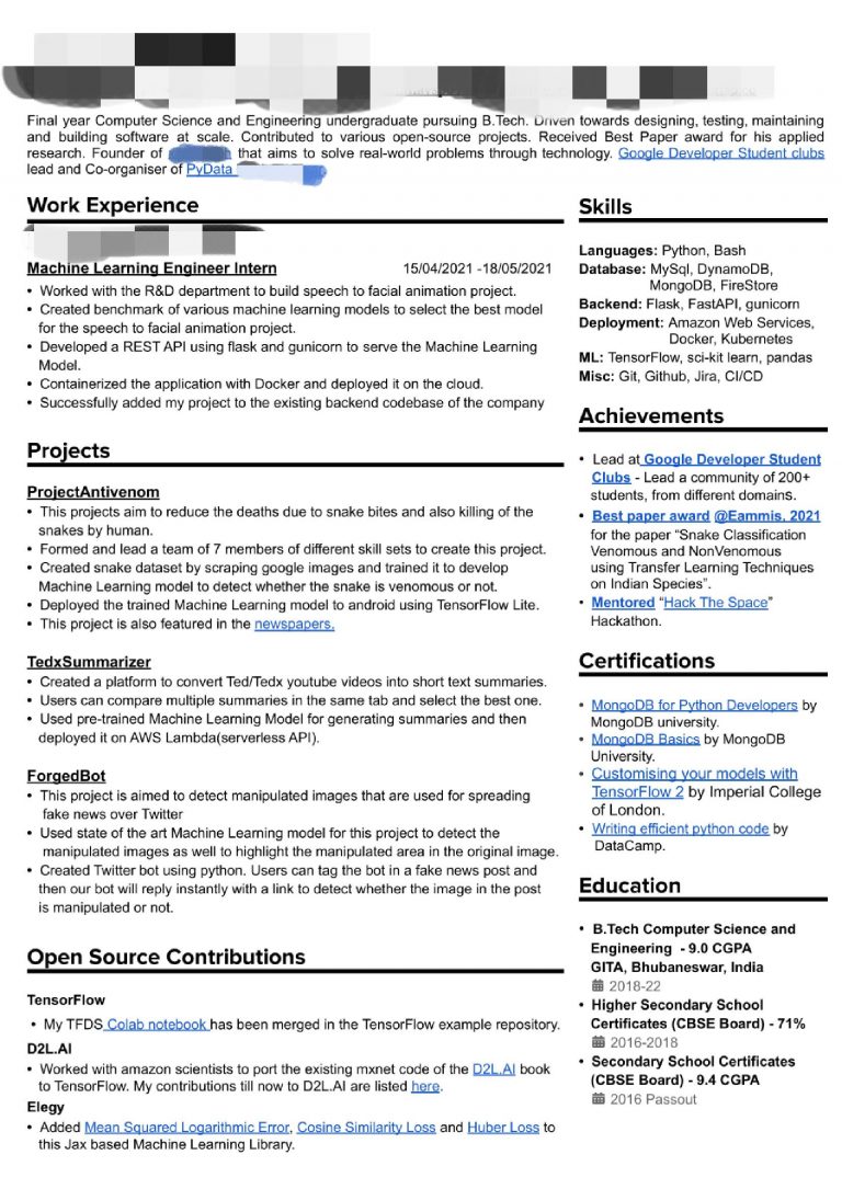 Resume for Engineering Students: Format, Samples, Tips