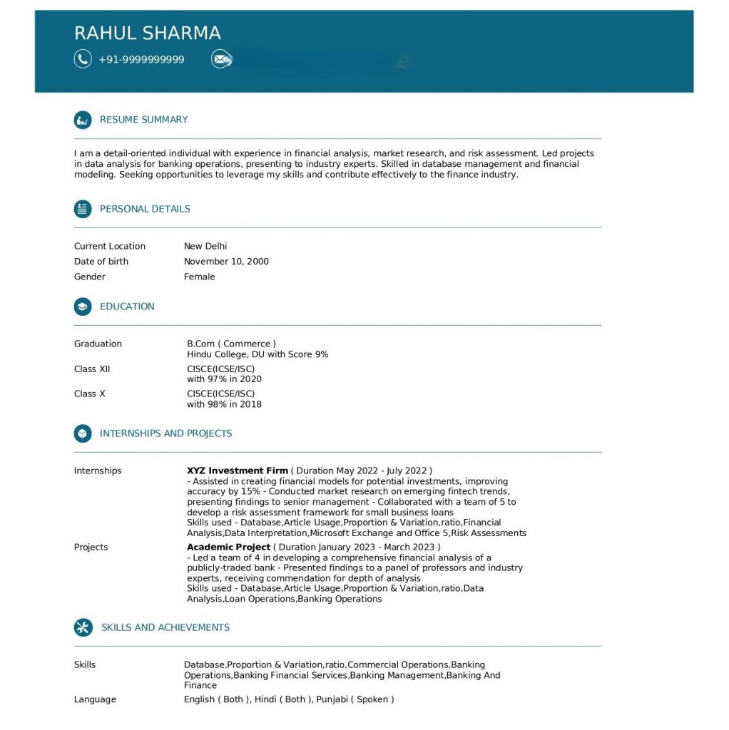 Banking Resume for Fresh Graduates: How to Write, Samples